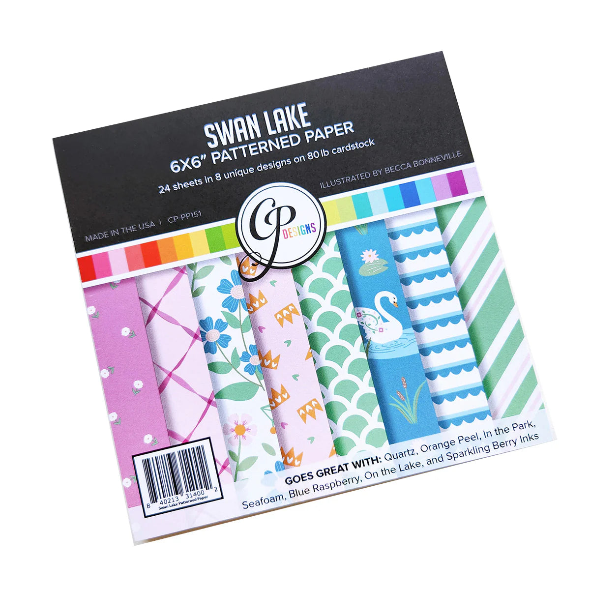 Catherine Pooler - Patterned Paper - Swan Lake – Embellish Away